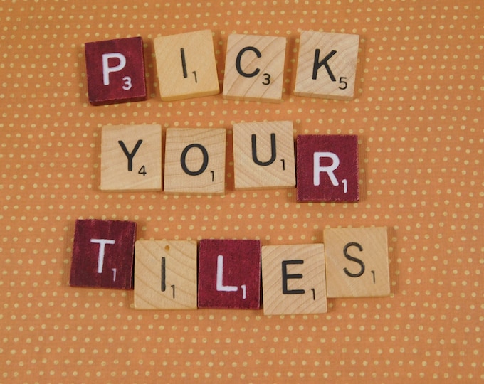 Individual Scrabble Letter Tiles Authentic Scrabble Tiles - Etsy