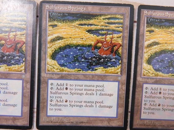 One Sulfurous Springs Ice Age MTG Magic the Gathering Rare - Etsy