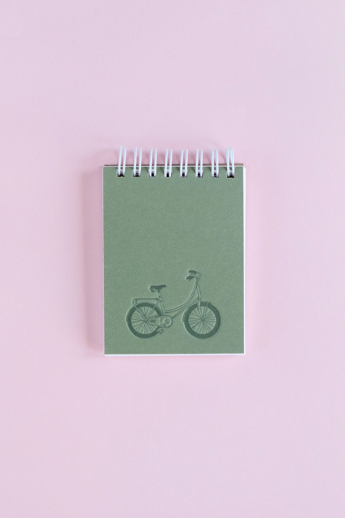 Green Bicycle Petite Notes | Mini Spiral Notebook - Etsy