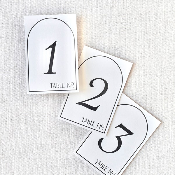 Geometric Table Numbers - Etsy