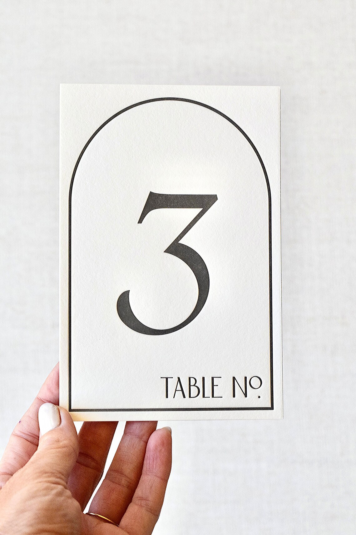 Modern Black Letterpress Table Numbers Set of 20 or 30 Cards - Etsy