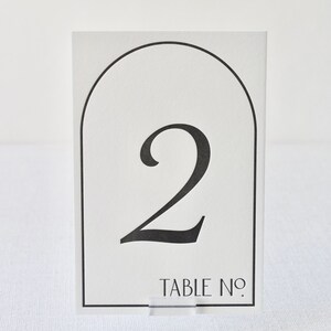 Modern Black Letterpress Table Numbers | Set of 20 or 30 Cards - Etsy