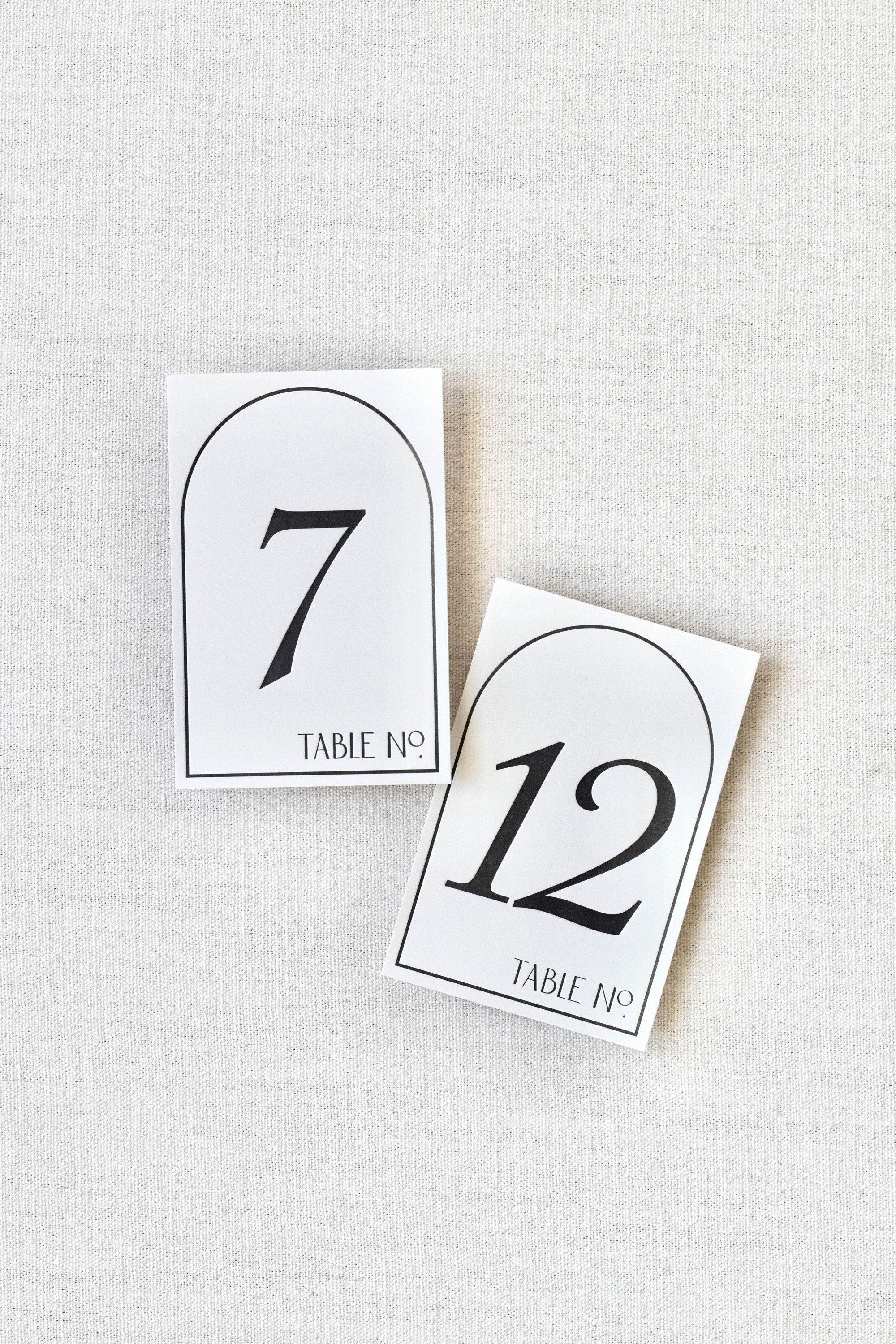 Modern Black Letterpress Table Numbers Set of 20 or 30 Cards - Etsy