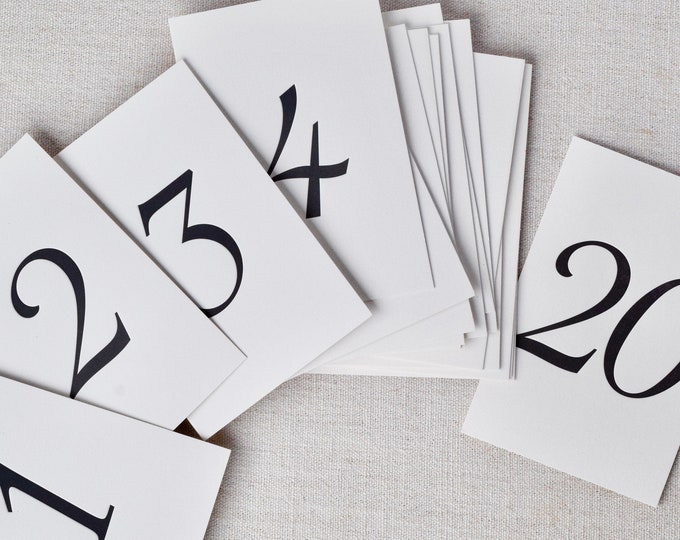 Square Table Numbers, Wedding Table Numbers, Party Table Numbers ...