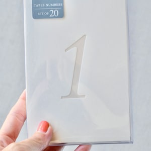Boho Beige Letterpress Table Numbers | Set of 20 or 30 - Etsy