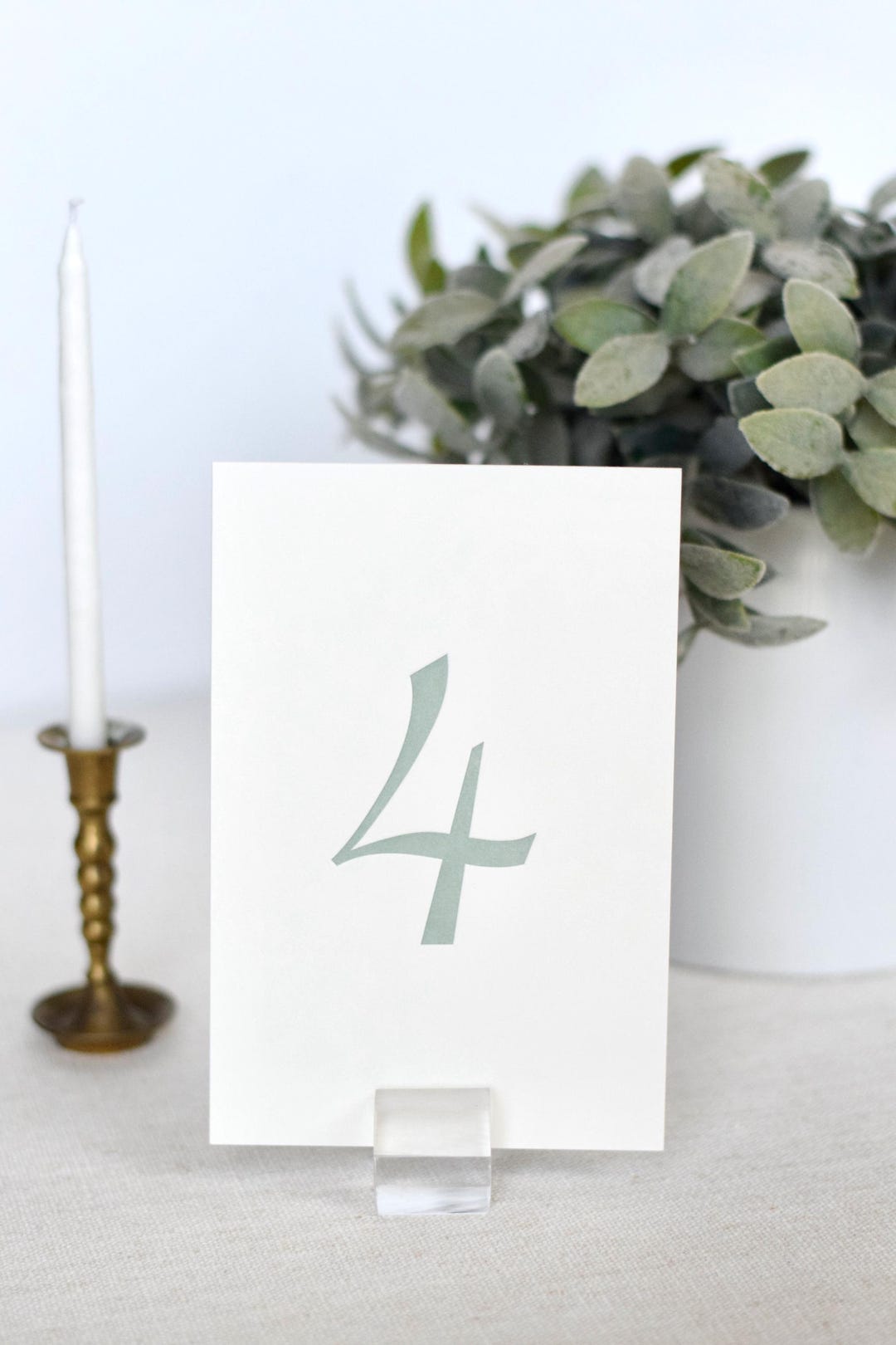 Sage Green Letterpress Table Numbers | Set of 20 or 30 Cards - Etsy