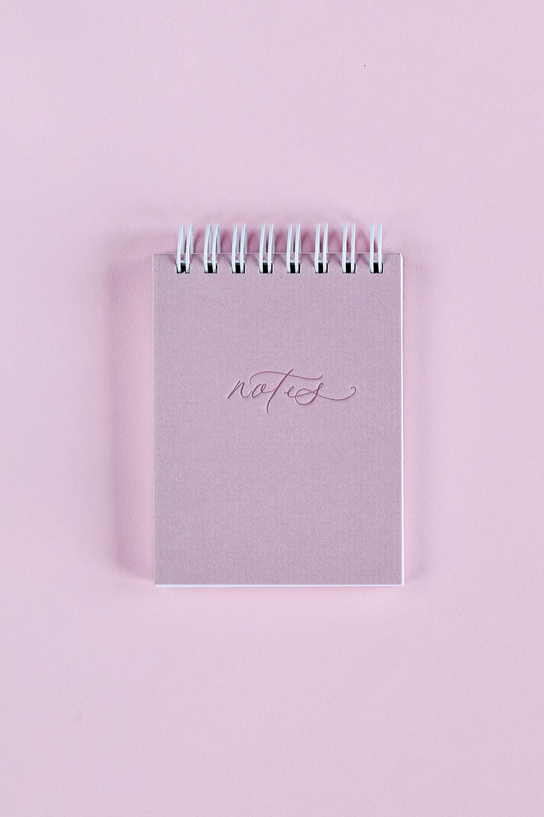Blush Petite Notes | Mini Spiral Notebook - Etsy