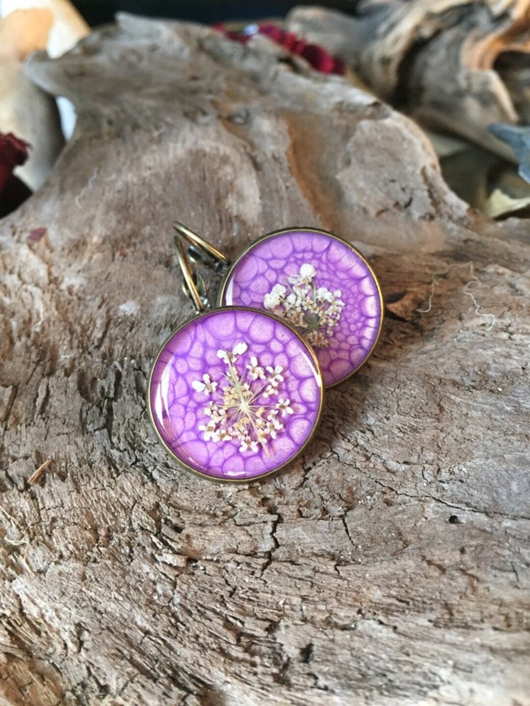 Purple Queen Anne's Lace - Etsy