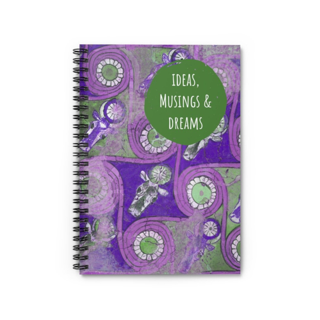 Ancient Egyptian Design Spiral Notebook - Ruled Line (purple) | Dream ...