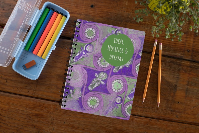 Ancient Egyptian Design Spiral Notebook - Ruled Line (purple) | Dream ...