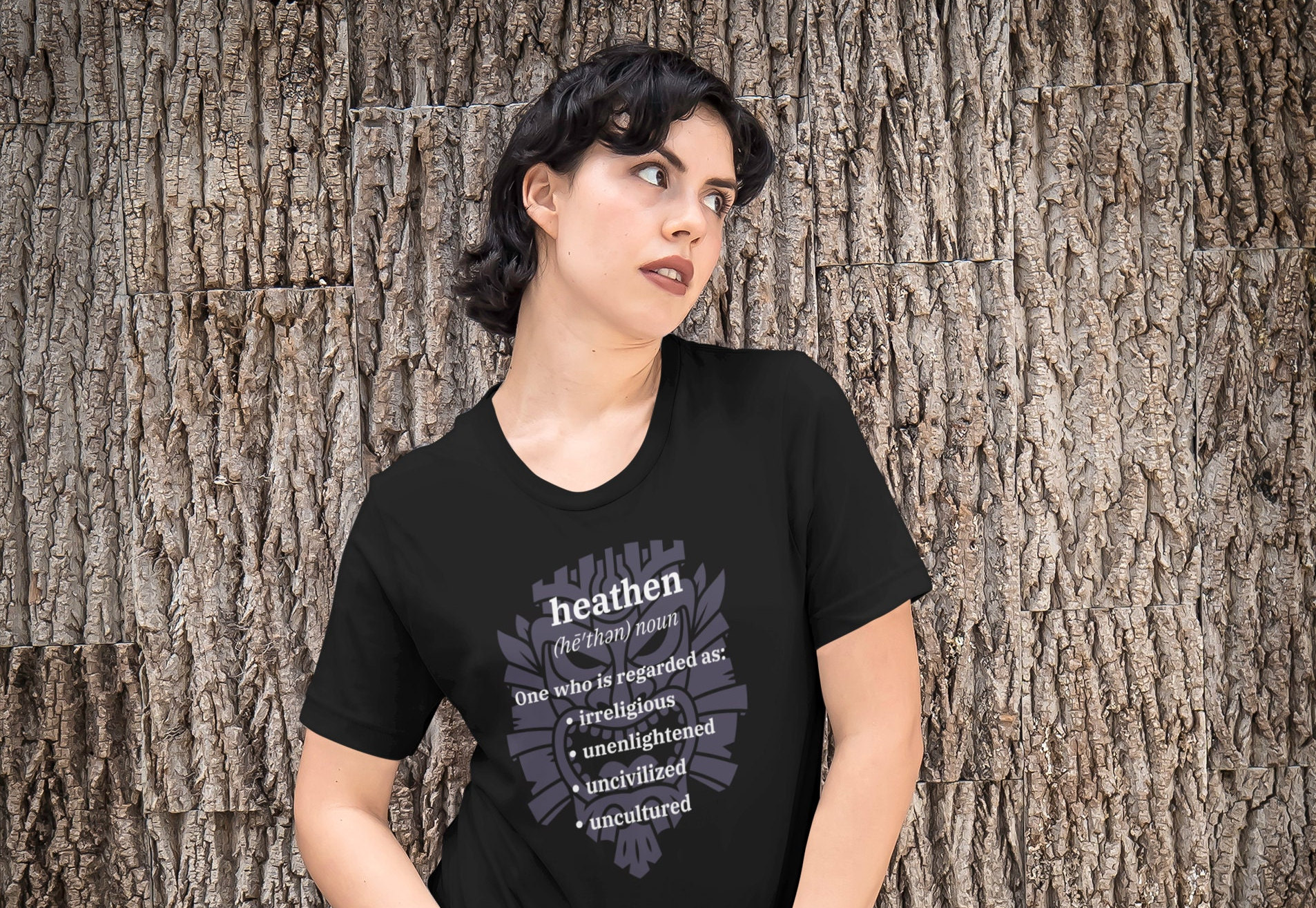 Definition of a Heathen Message Tee | Edgy Alt Clothing | Witchy ...