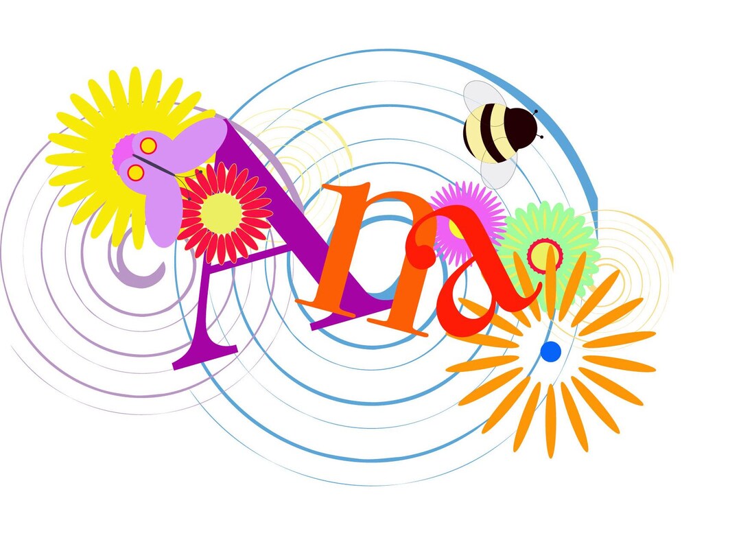 Ana Graphic - White Background - Etsy