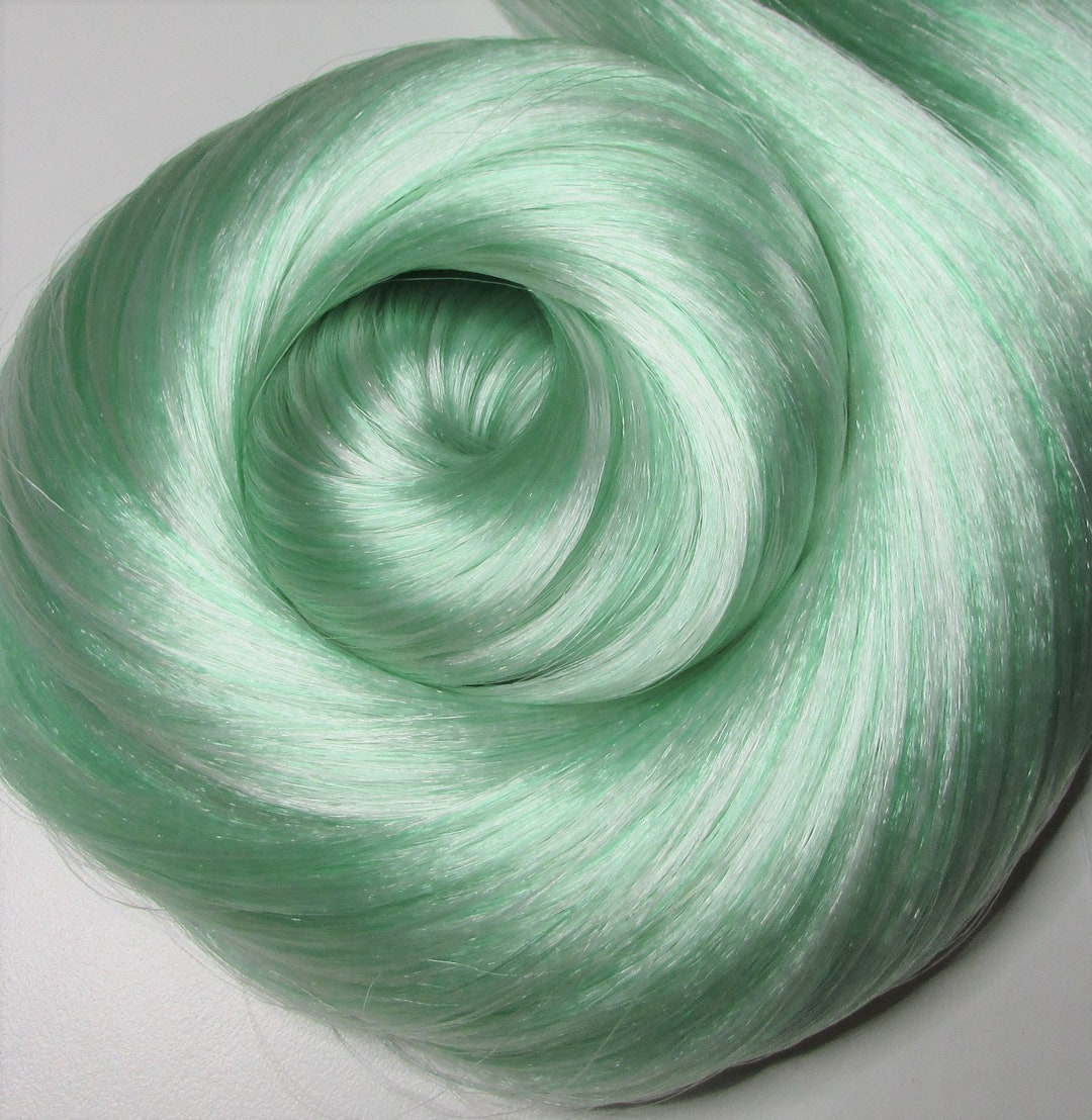 GLACIAL GREEN Saran Doll Hair for Custom Ooak/rerooting - Etsy