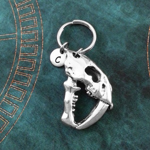 Saber Tooth Necklace LARGE Skeleton Fossil Necklace Sabre Tooth Tiger ...