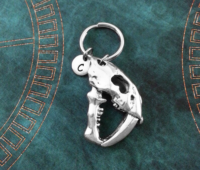 Saber Tooth Necklace LARGE Skeleton Fossil Necklace Sabre Tooth Tiger ...