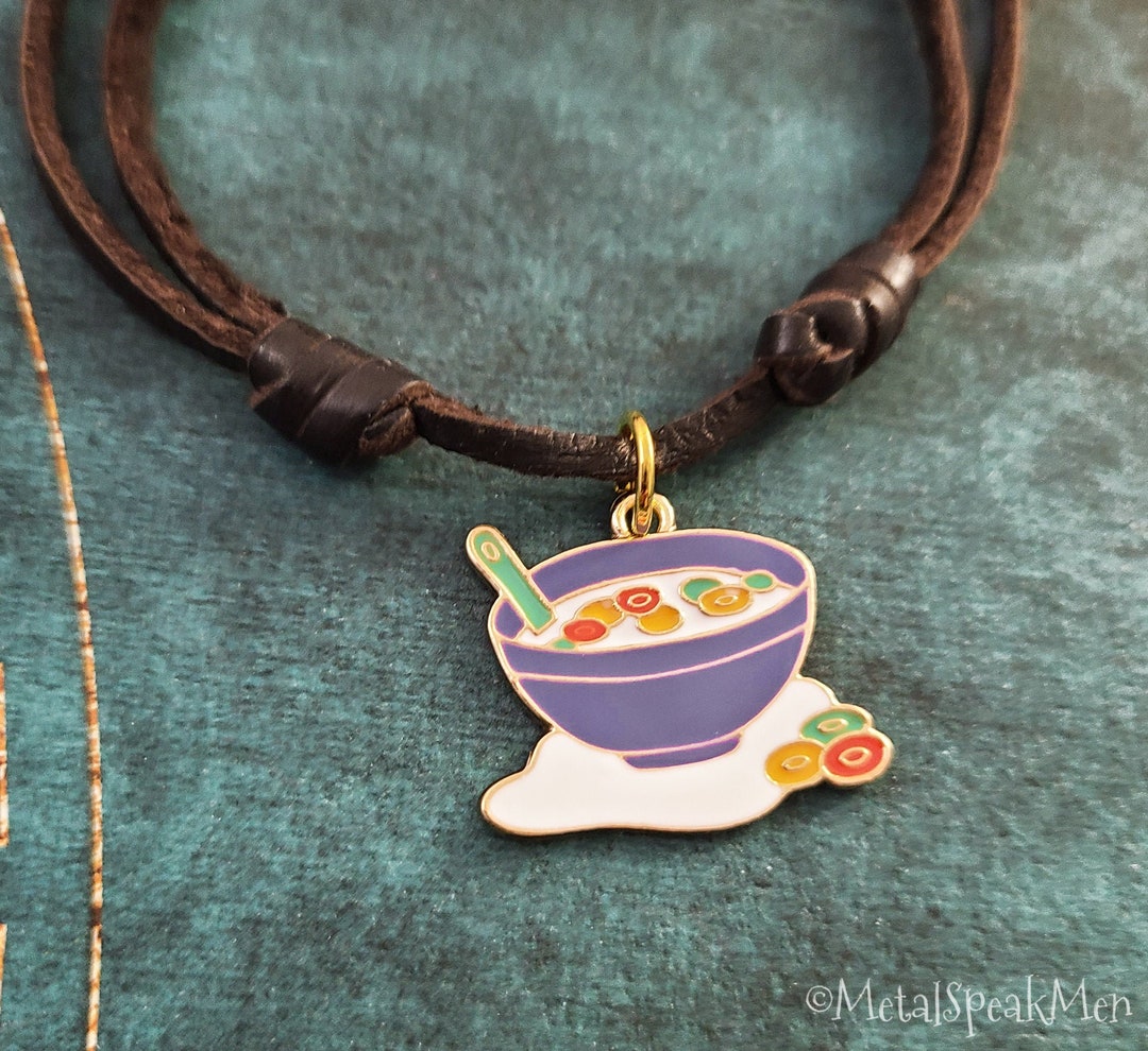 Cereal Necklace Fruity Cereal Jewelry Cereal Loops Charm Necklace ...