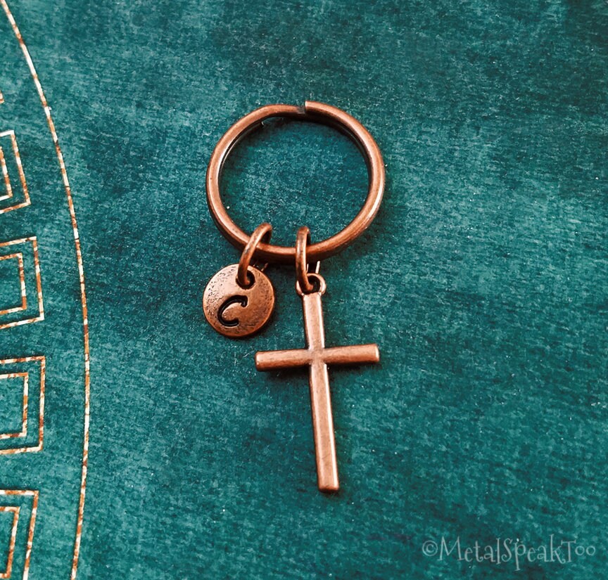 Cross Necklace SMALL Cross Jewelry Cross Charm Necklace Copper | Etsy