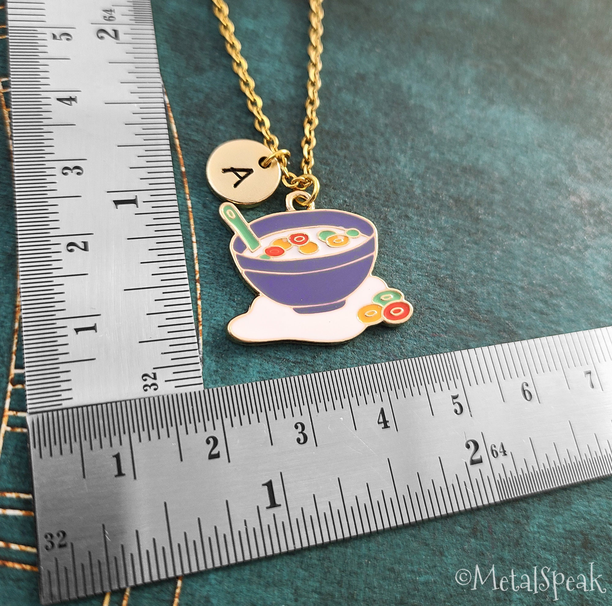 Cereal Necklace Fruity Cereal Jewelry Cereal Loops Charm - Etsy