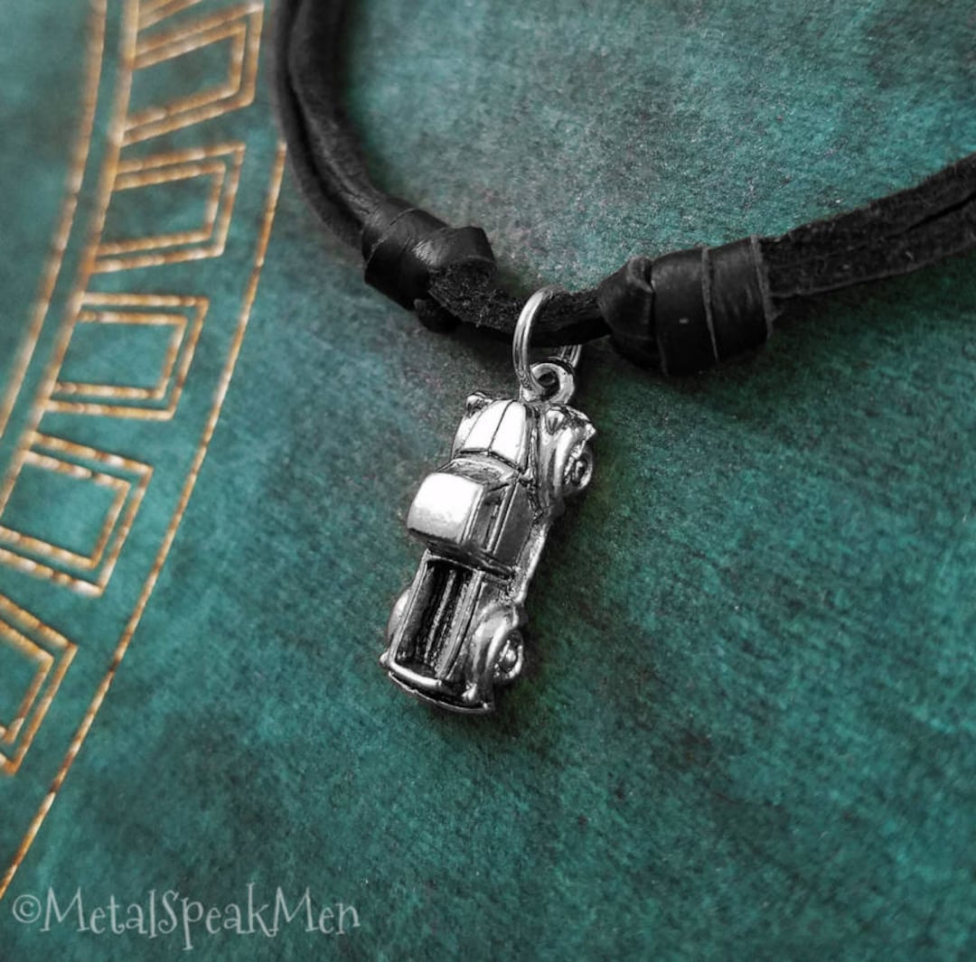 Truck Necklace SMALL Truck Charm Necklace Pickup Truck Jewelry Black ...