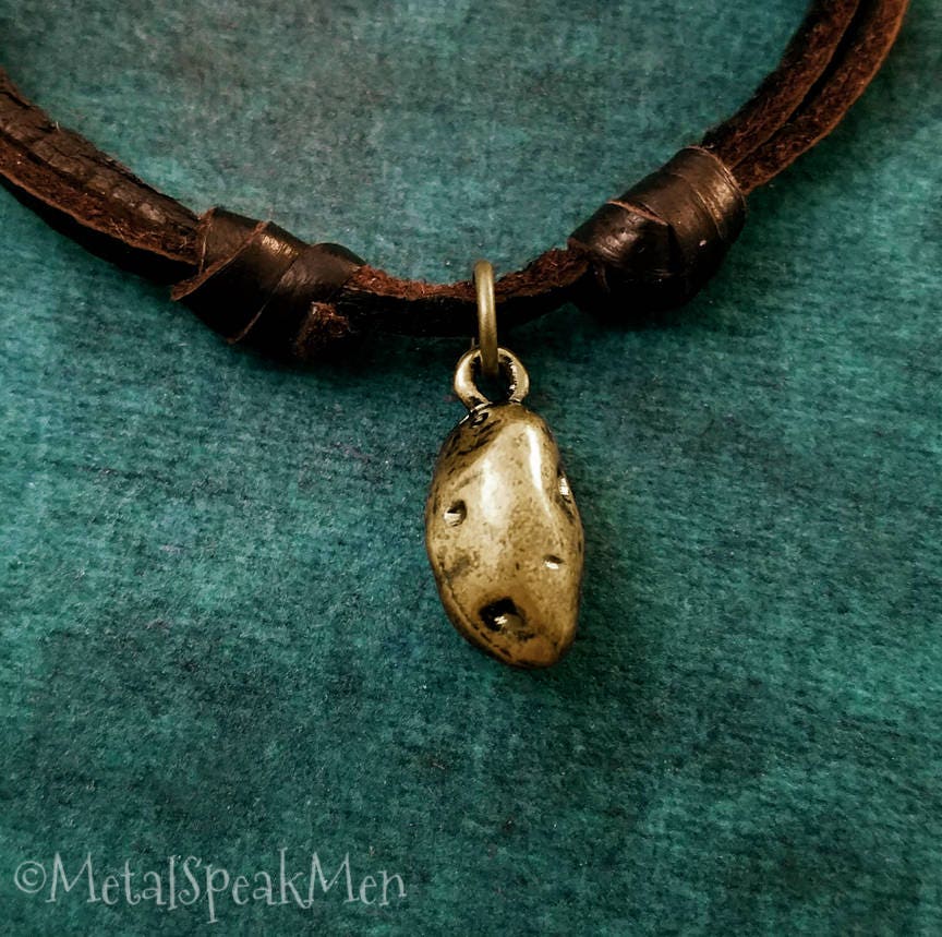Potato Necklace SMALL Potato Charm Necklace Potato Jewelry | Etsy