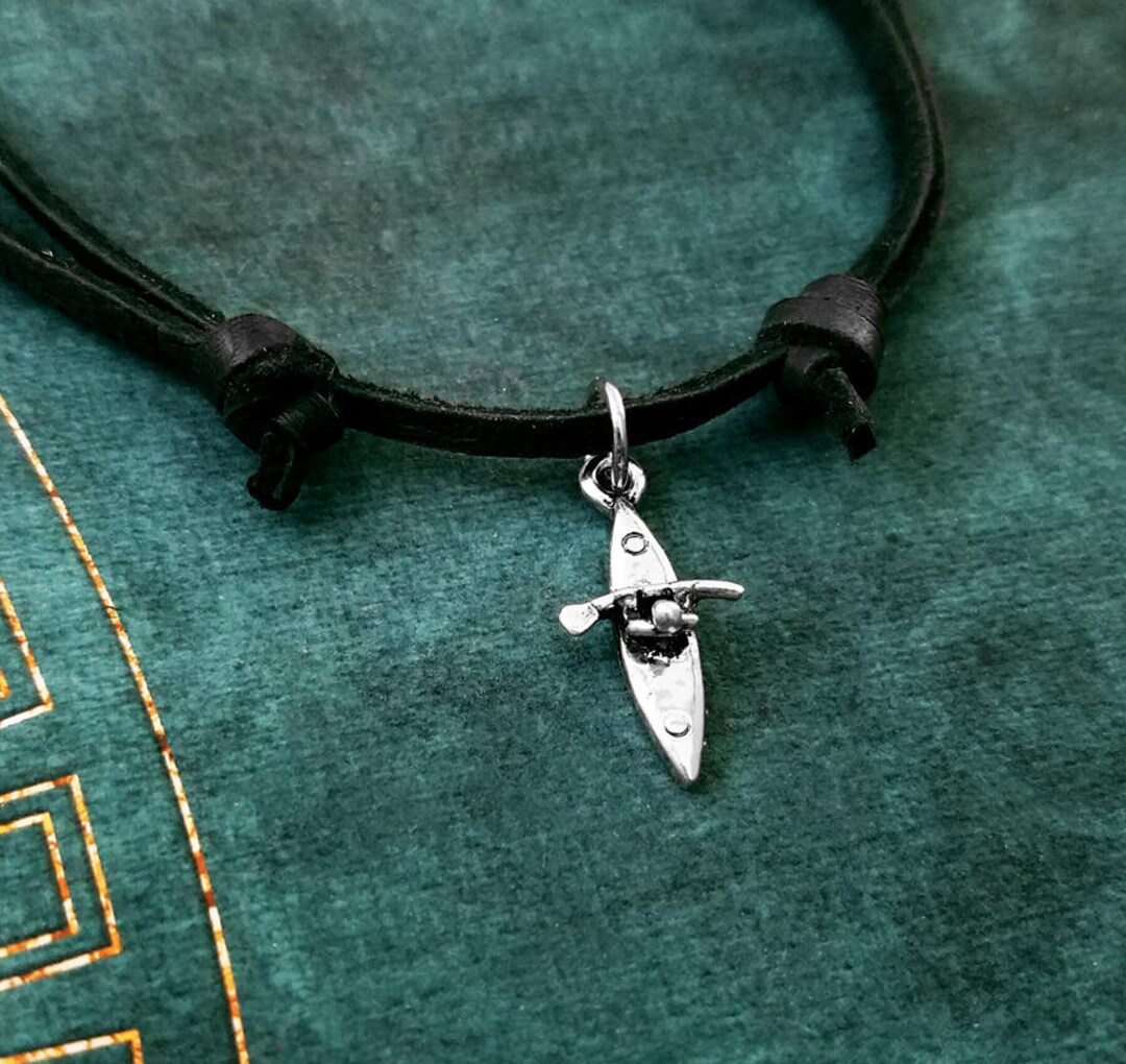 Kayak Necklace SMALL Kayak Charm Necklace Kayak Jewelry Sports Jewelry ...