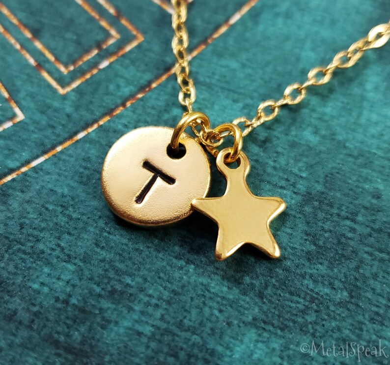 Tiny Star Necklace VERY SMALL Star Charm Minimalist Jewelry Star ...