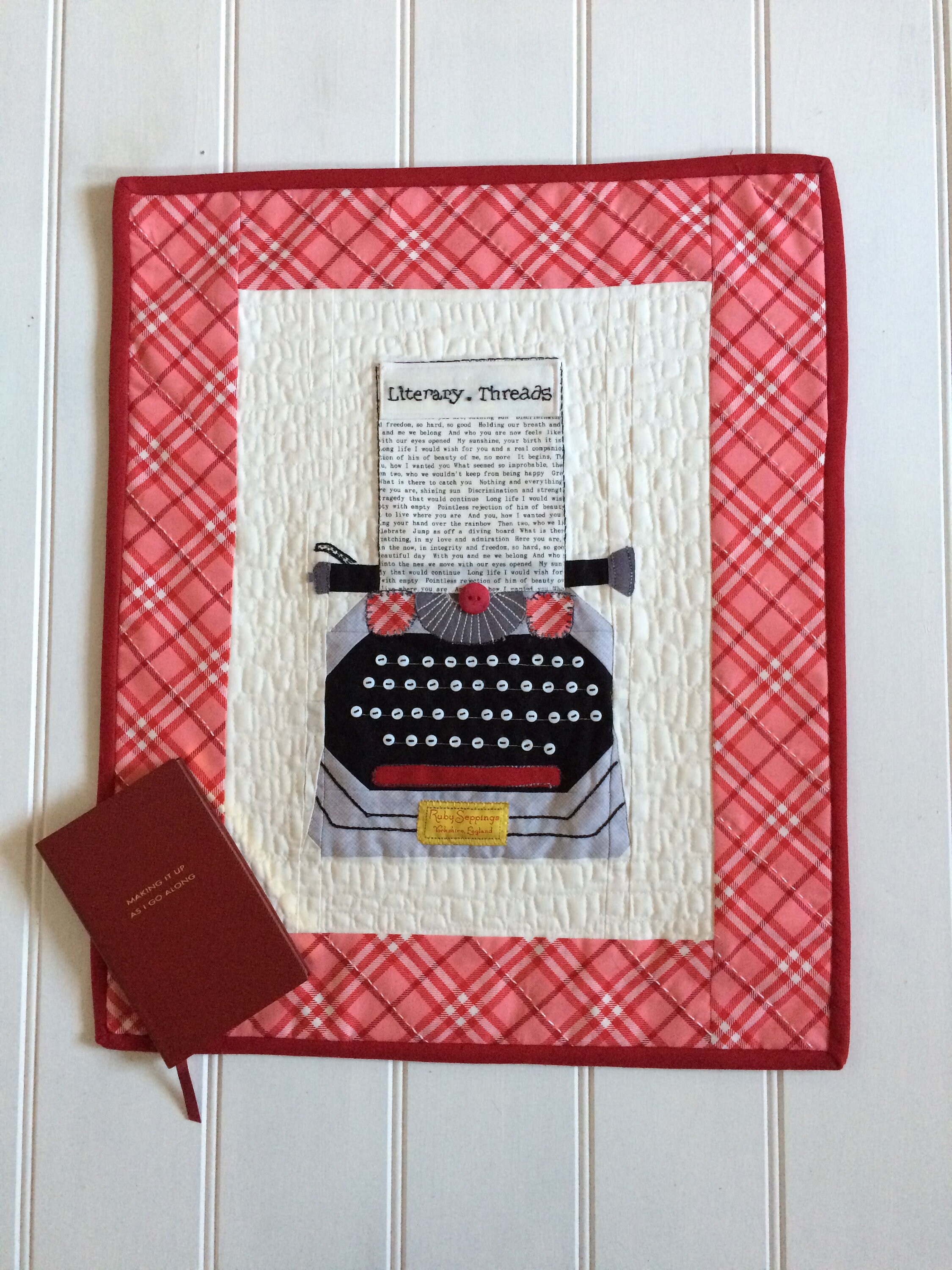 Literary Threads Typewriter Mini Quilt Pattern Pdf - Etsy