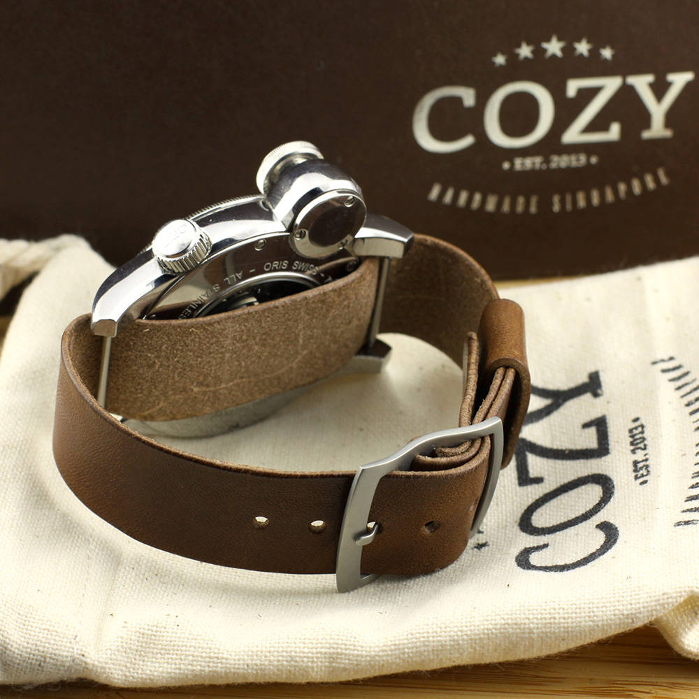 Handmade Vintage 402 Leather One Piece Watch Strap perlon - Etsy Singapore