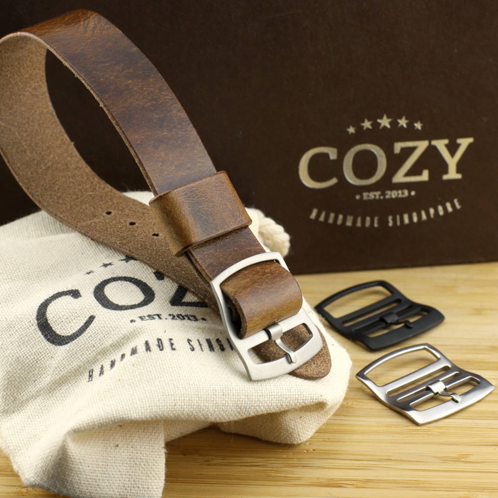 Handmade Military 102 Leather One Piece Watch Strap perlon - Etsy