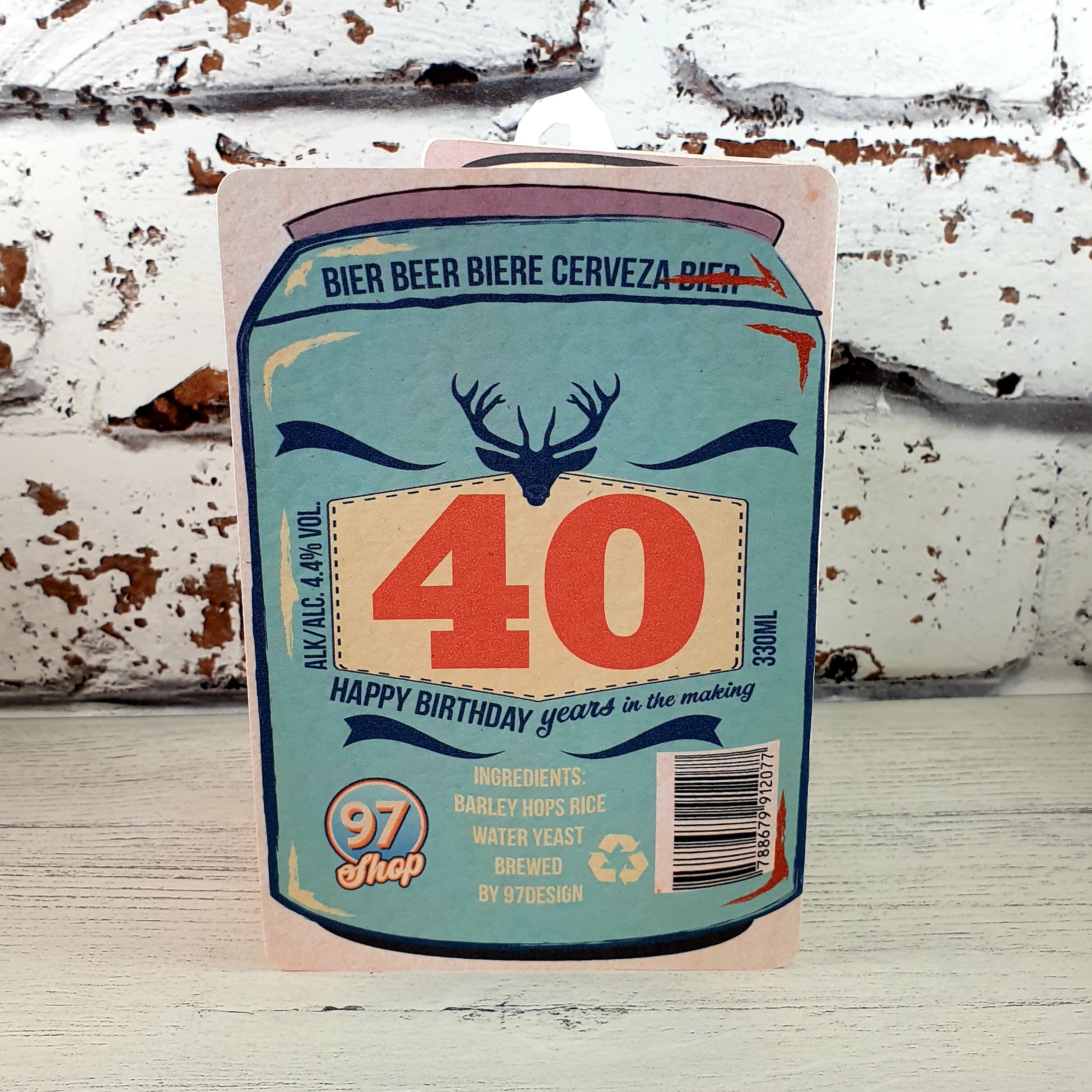 Personalised Any Age Craft Beer Can Birthday Card 18th 21st | Etsy