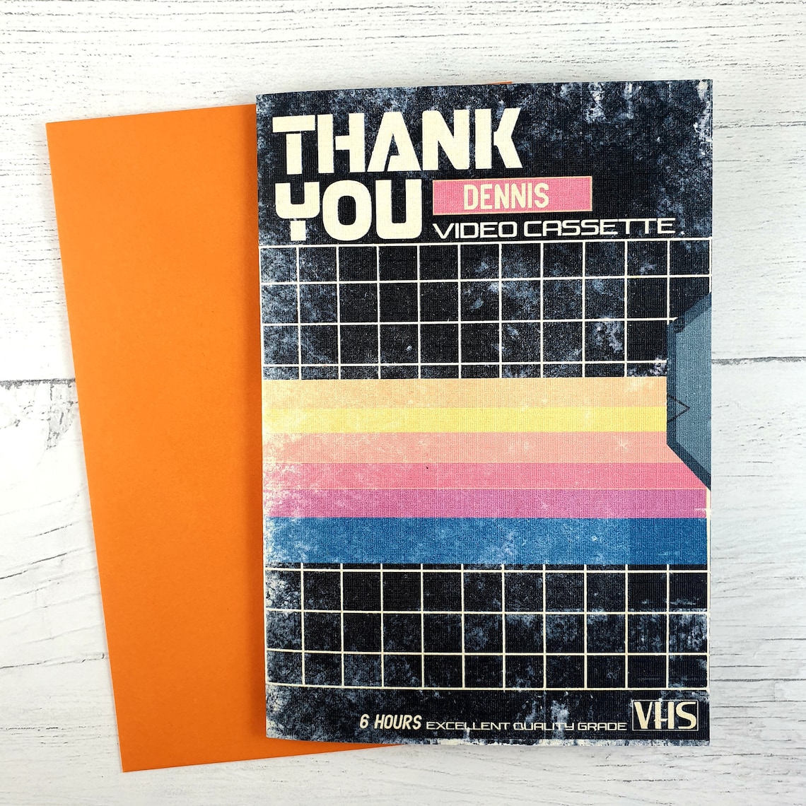 Personalised Video Cassette Thank You Card 80s 90s VHS Tape - Etsy
