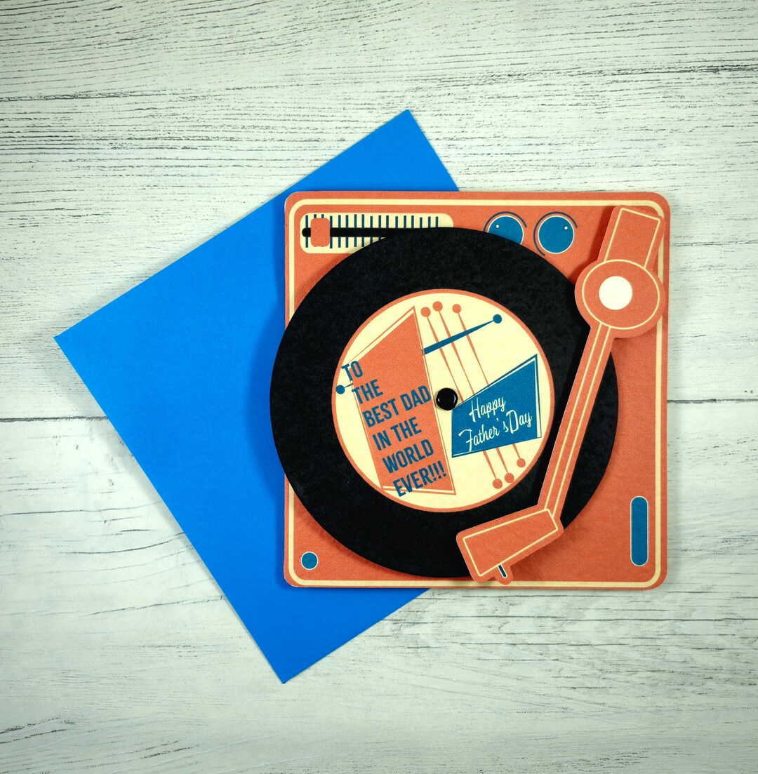 Father's Day Card, Retro Sixties Best Dad Ever Card, Fathers Day Card ...