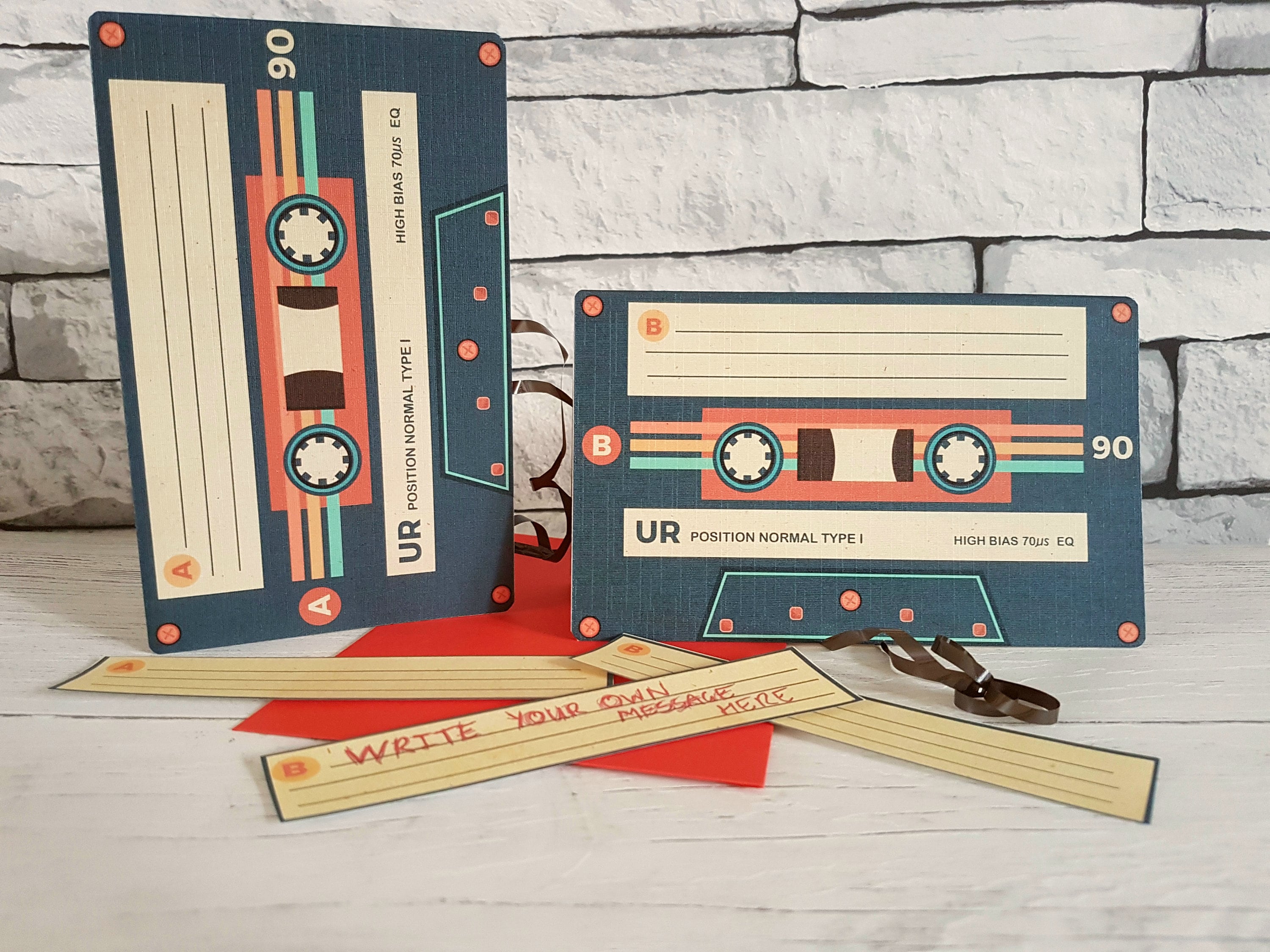 80s Retro Cassette Tape Card Eighties Birthday Card With - Etsy UK