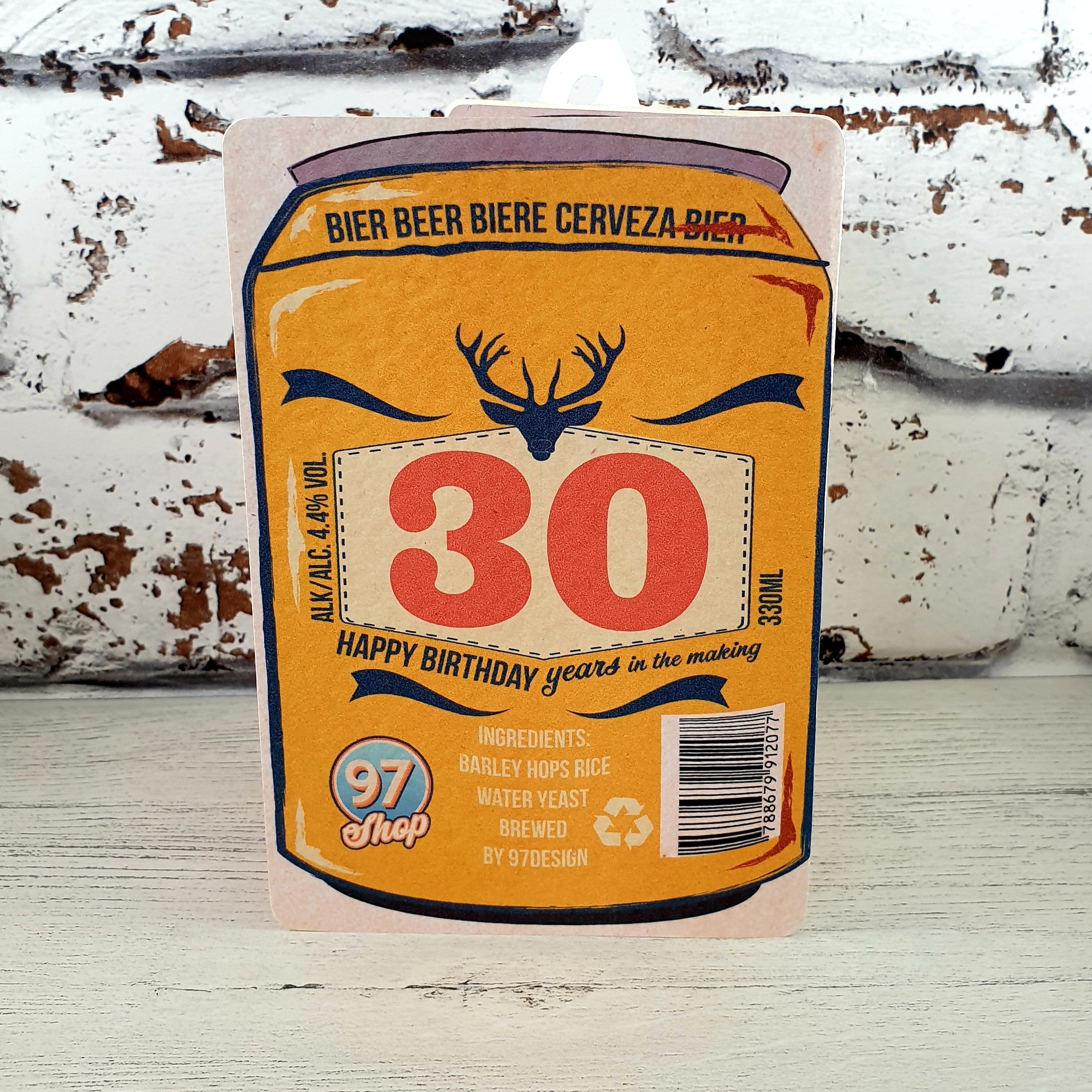 Personalised Any Age Craft Beer Can Birthday Card 18th 21st | Etsy