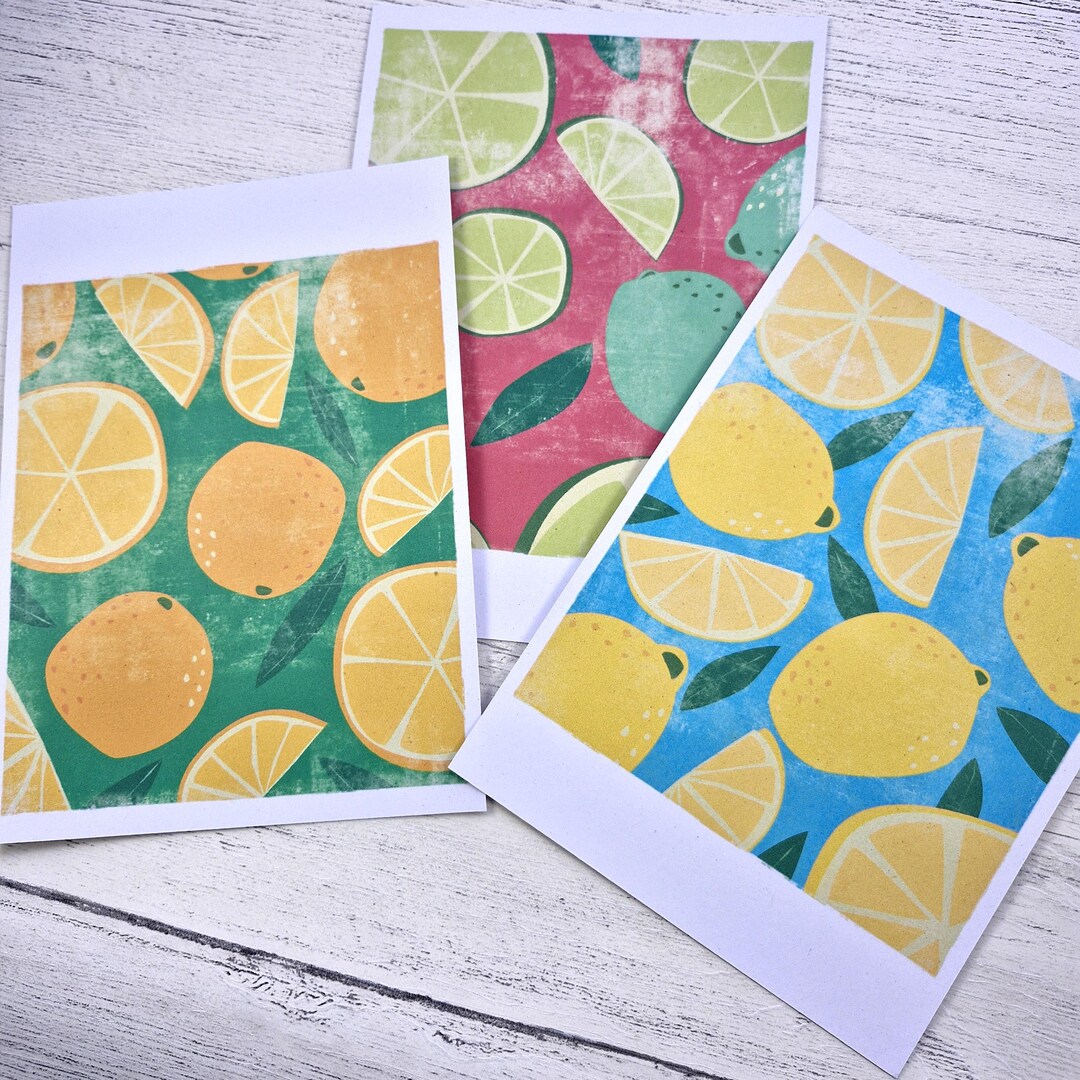 Set of 3 Citrus Fruits Art Print, Kitchen Poster, Housewarming Gift ...