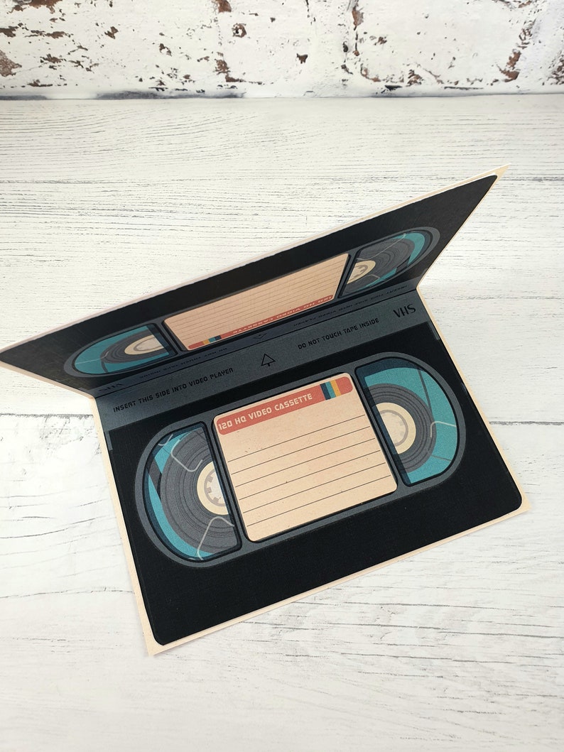 Personalised Video Cassette Thank You Card: Retro 80s VHS Tape - Etsy