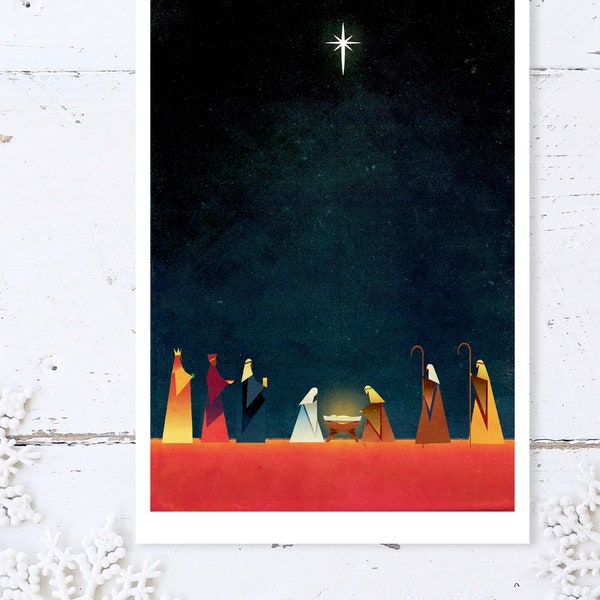 Nativity Print - Etsy