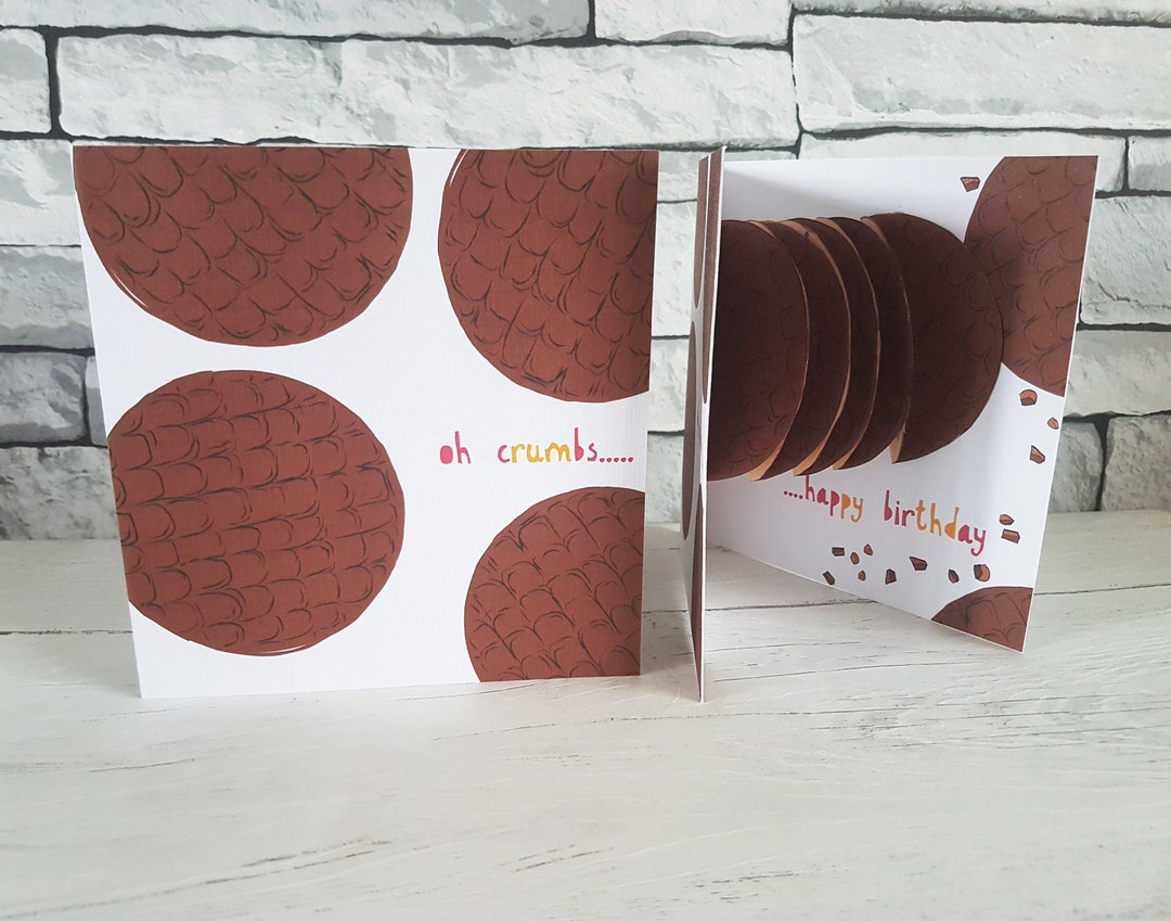 Chocolate Biscuit Birthday Card, Girlfriend Birthday Card, Boyfriend ...