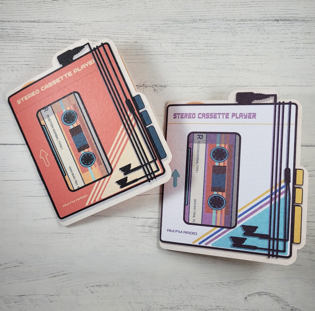 Retro Walkman Card, 80s Birthday Card, Vintage Stereo Cassette Player ...