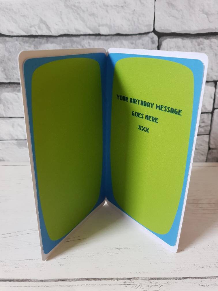 Personalised Retro Cell Phone Birthday Card - Etsy
