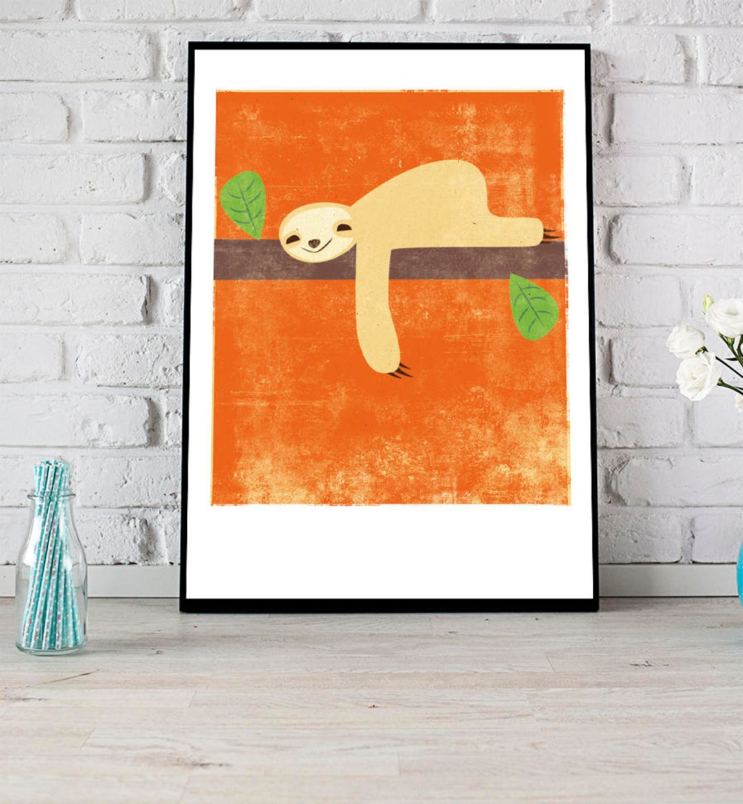 Impression paresseuse, Art paresseux, Cadeau paresseux, Impression d ...