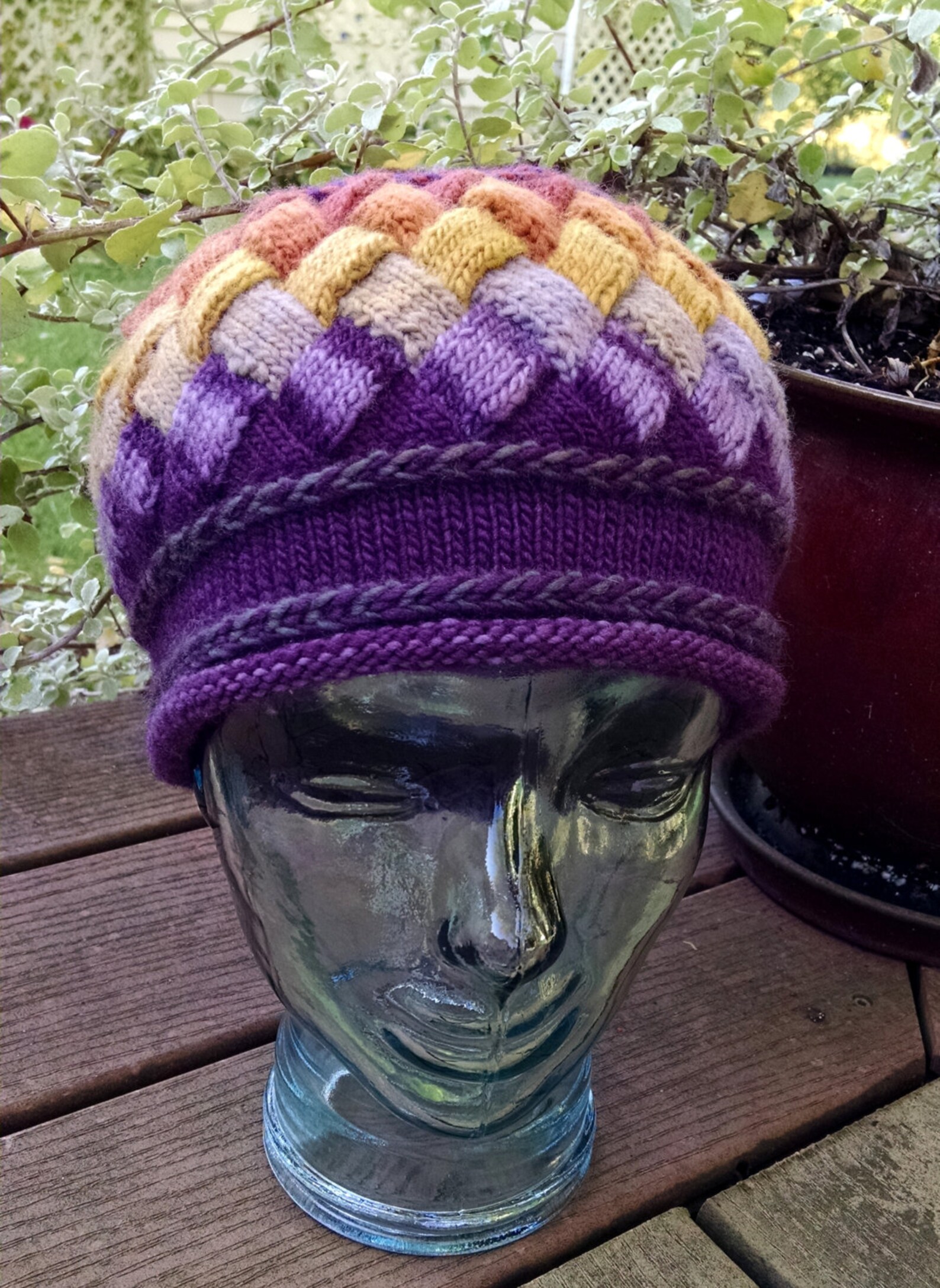 Serendipity Entrelac Hat Knitting Pattern - Etsy