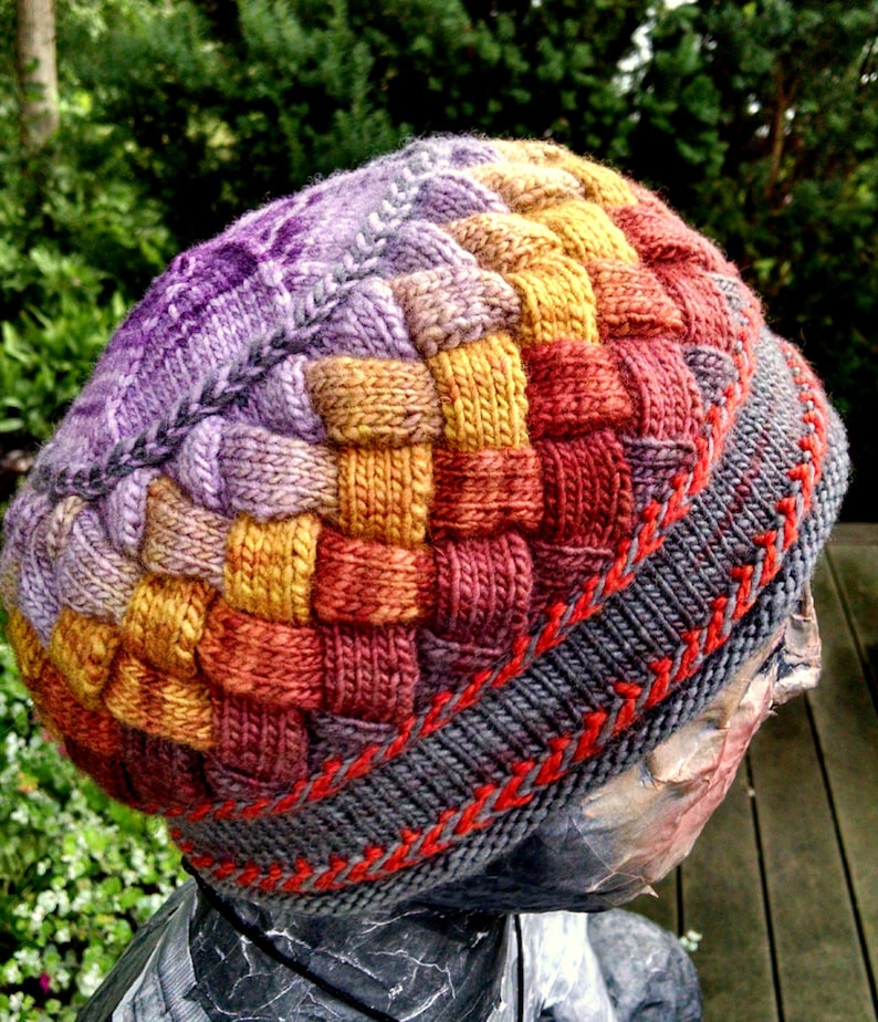 Serendipity Entrelac Hat Knitting Pattern - Etsy