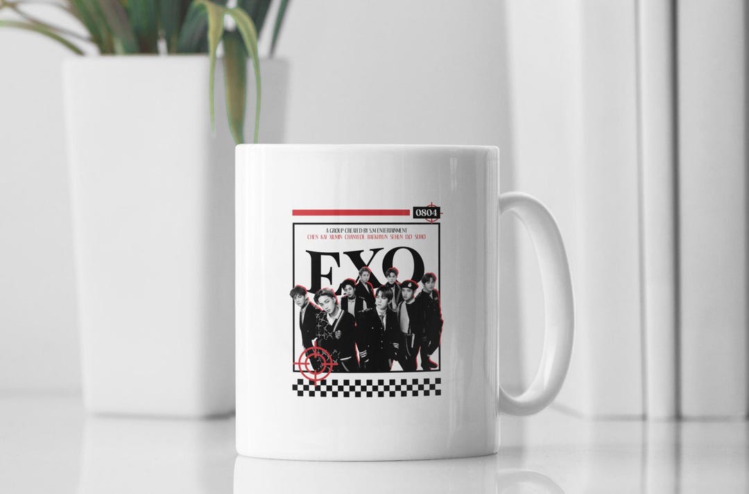 EXO Members Cover 11 Oz. Ceramic Coffee Mug | Cuate K-pop Fan Gift Idea ...