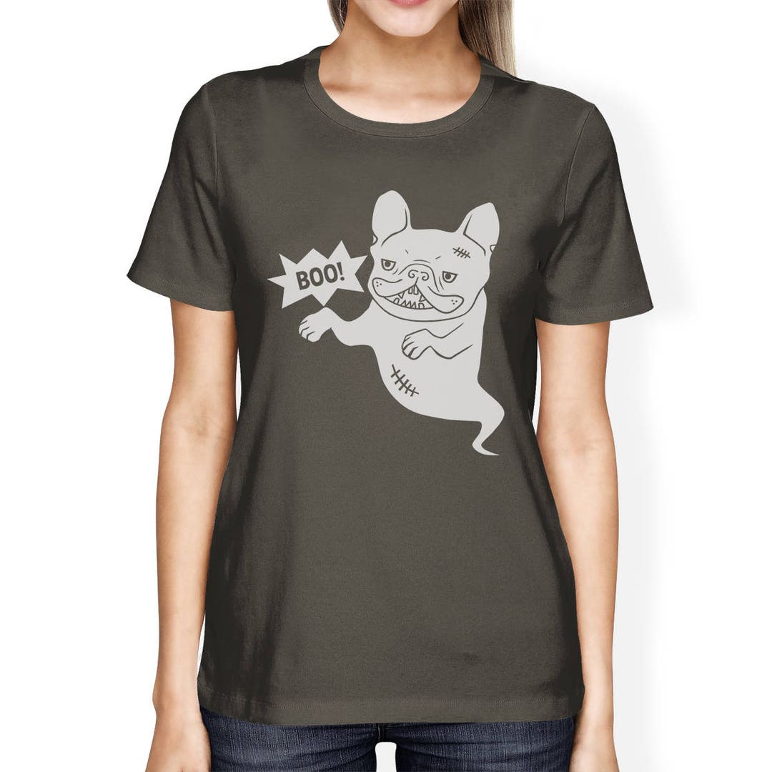 HALLOWEEN | Boo French Bulldog Ghost Cute Funny Trendy Graphic T-shirts ...