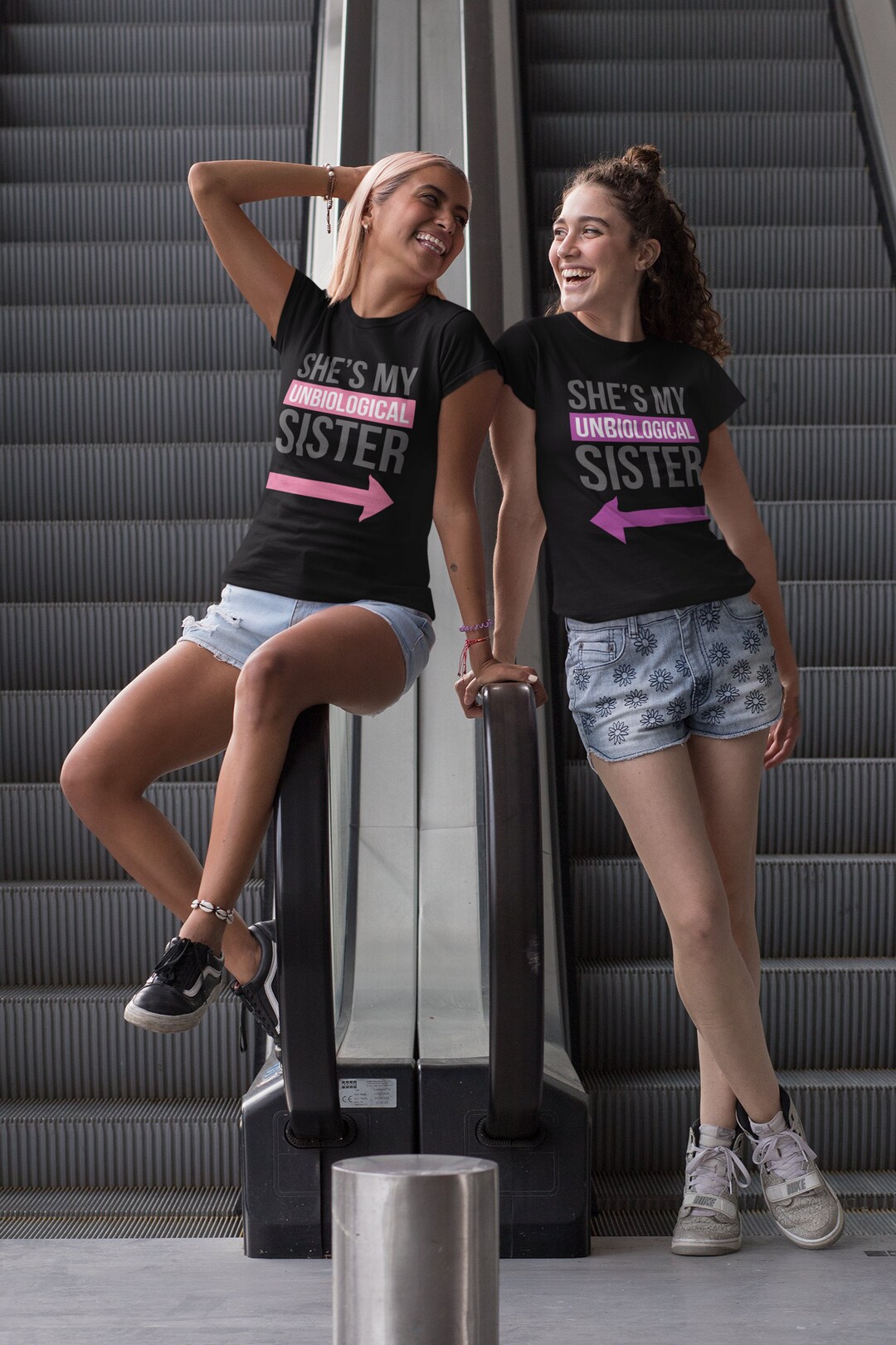 Girl Friendship - Best Friends T Shirts for 2 - Unbiological Sister ...