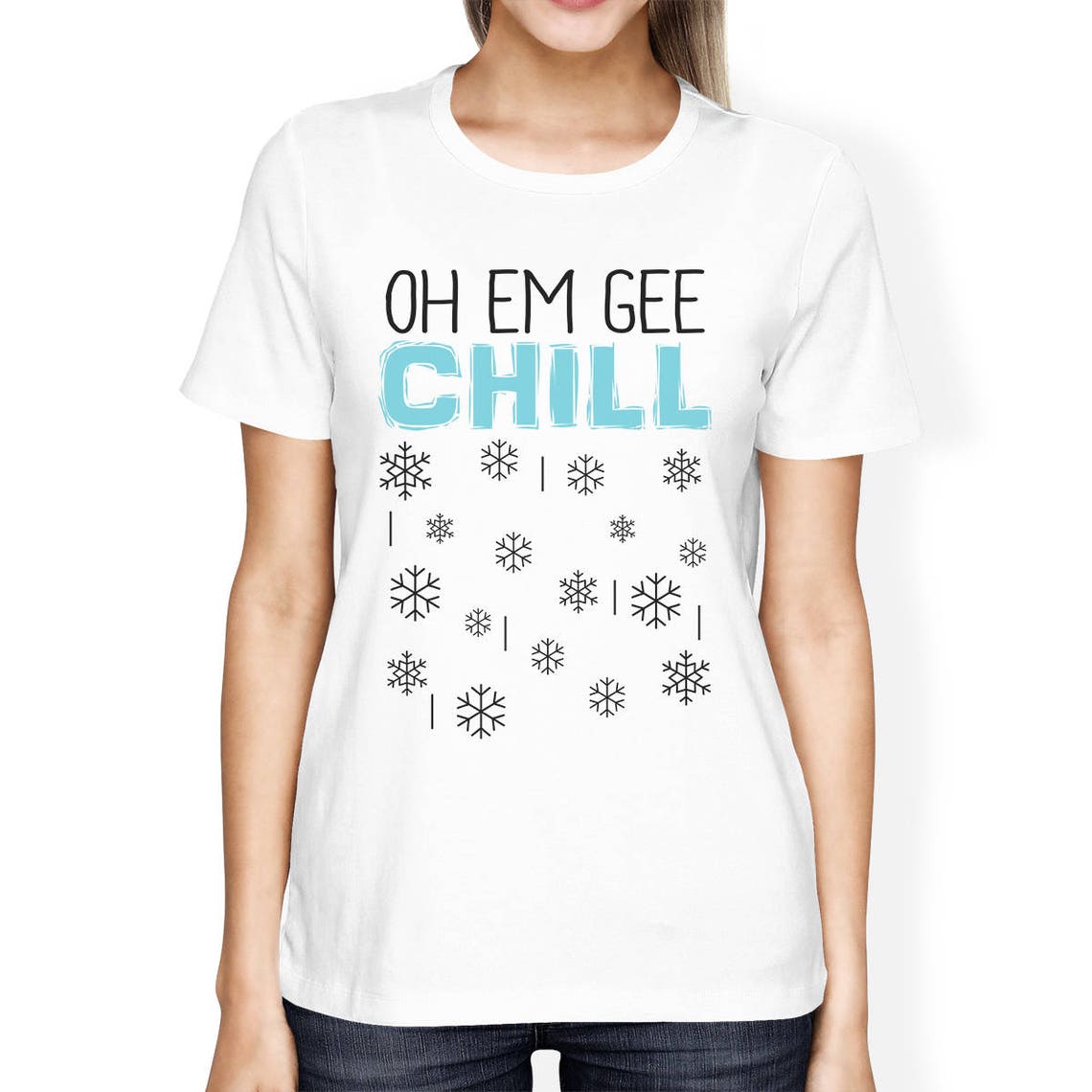 CHRISTMAS Oh Em Gee Chill Snowflakes - Etsy