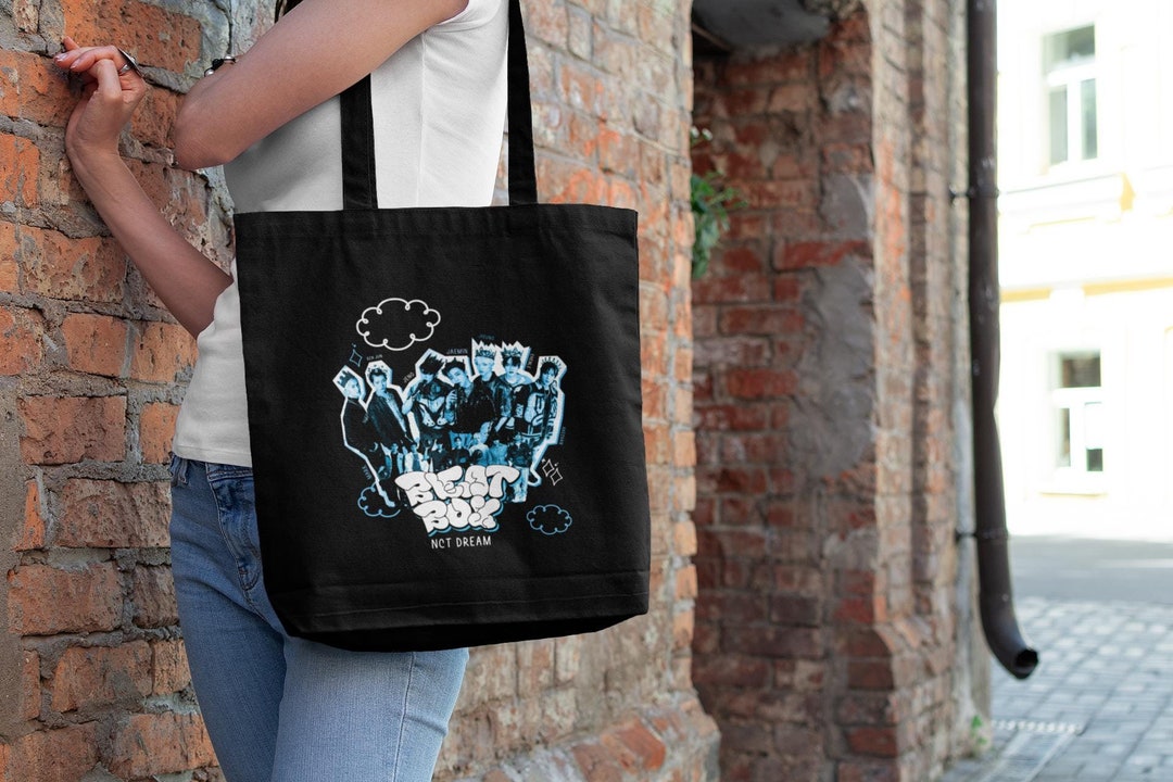 NCT Dream Beatbox Natural/black Canvas Bag K-pop Canvas Bag Kpop Fan ...