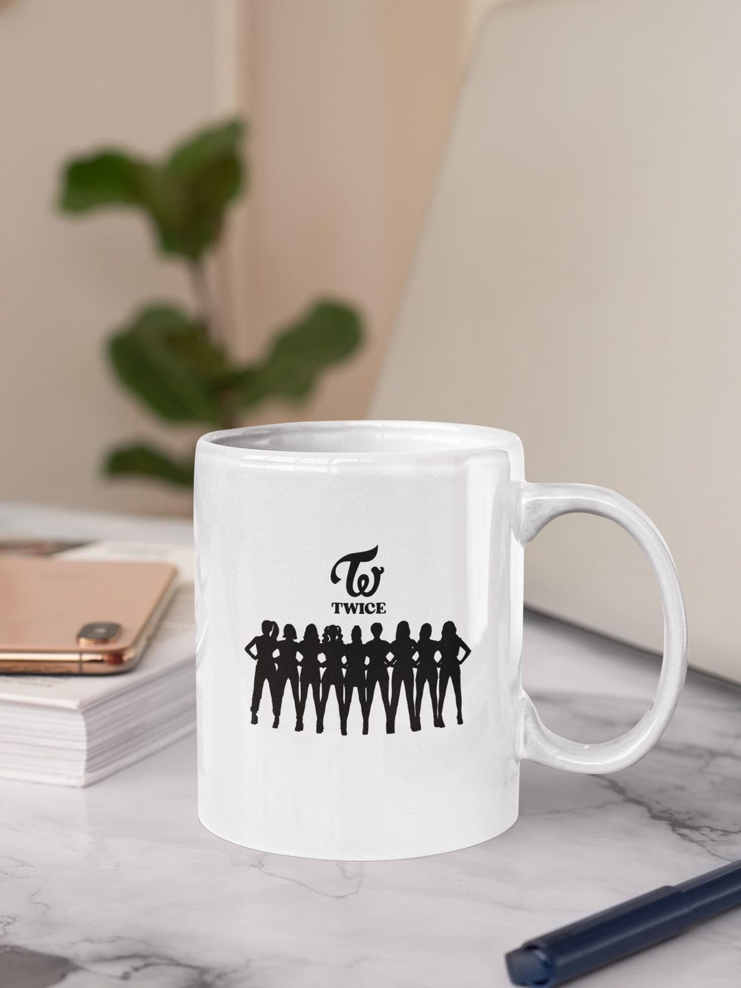 Twice Standing Twice Members 11 Oz. Ceramic Coffee Mug | Cuate K-pop ...