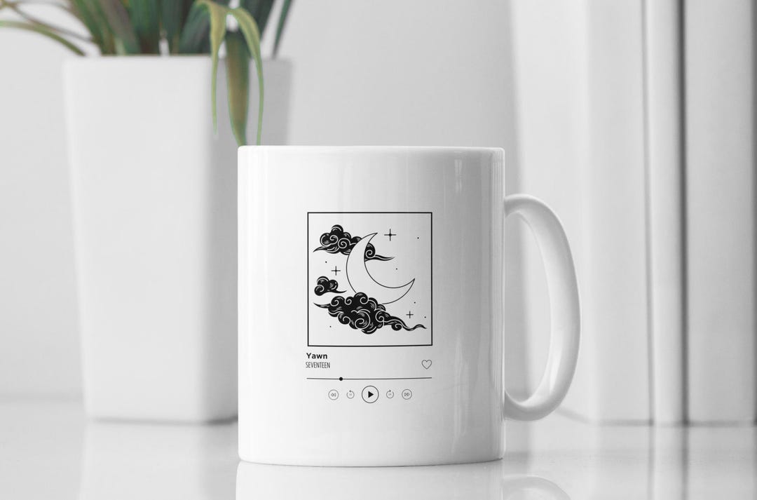 Seventeen Yawn 11 Oz. Ceramic Coffee Mug | Cuate K-pop Fan Gift Idea ...